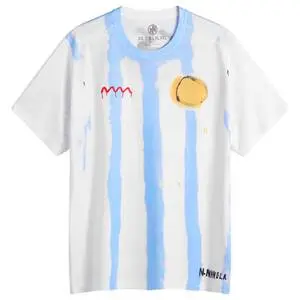 NAVINDER NANGLA Arj&tina Football Jersey - Blue/white