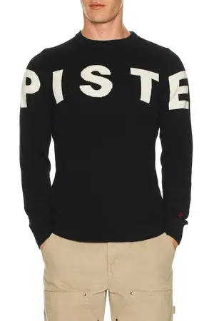 Perfect Moment Piste Jumper In Navy - Dark Charcoal Blue