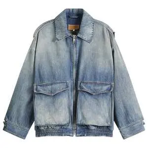 MAISON MARGIELA Denim Zip Jacket - Blue