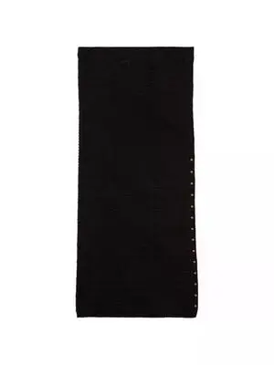 A PAPER KID Knitted Studded Skirt - Black