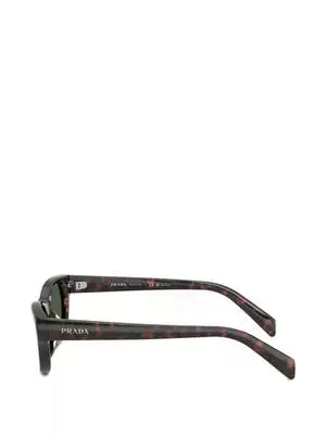 Prada Triangle-detail Sunglasses - Brown