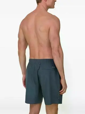 Boggi Milano Printed Swim Shorts - Blue