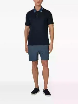 Boggi Milano Printed Swim Shorts - Blue