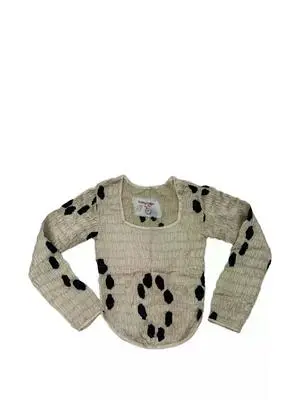 Tigra Tigra Dotted Square Neck Top