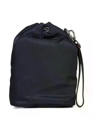 Prada Drawstring Clutch Bag With Logo