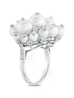 LB EXCLUSIVE Diamond And Pearl Ring