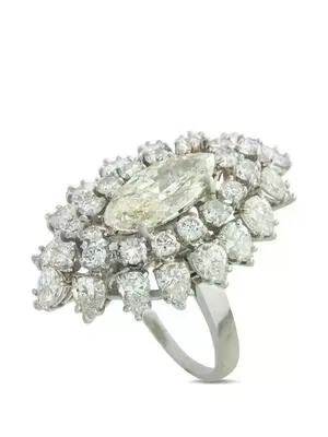 LB EXCLUSIVE Platinum Diamond Ring - Silver