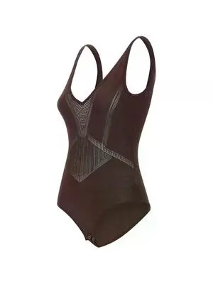 Elisabetta Franchi Openwork Bodysuit - Brown