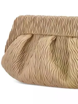 THEMOIRE Tia Gathered Clutch - Neutrals