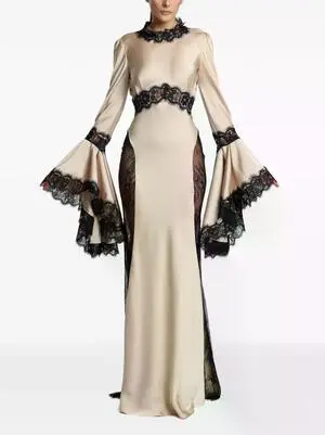 Miau By Clara Rotescu Trimmed Evening Dresses