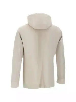 MONTECORE Double-breasted Hooded Jacket - Grey