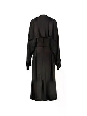 TOTEME Satin Trenchcoat - Black