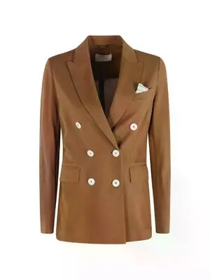 CIRCOLO 1901 Double-breasted Blazer - Brown