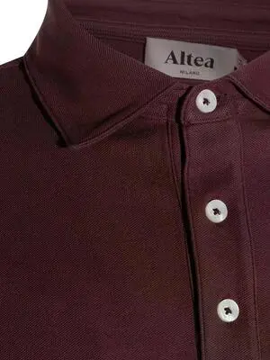Altea Button Polo Shirt - Brown