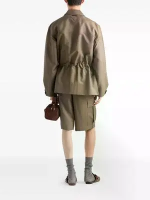 Prada Mohair And Wool Cargo Bermuda Shorts