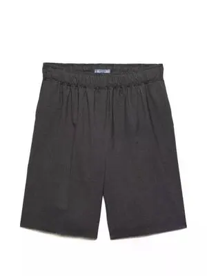 Prada Light Wool Bermuda Shorts With Drawstring Waist