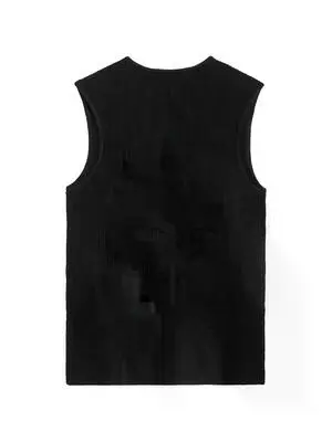 Fear Of God Logo Plaque Waffle Knit Tank Top