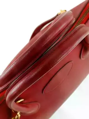 Hermès 1995 Courchevel Bolide 37 Satchel - Red