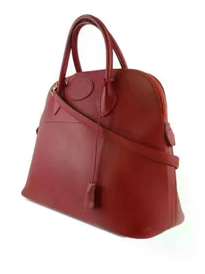 Hermès 1995 Courchevel Bolide 37 Satchel - Red