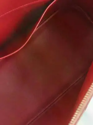 Hermès 1995 Courchevel Bolide 37 Satchel - Red