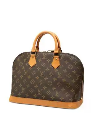 LOUIS VUITTON 1995 Monogram Alma Pm Handbag - Brown