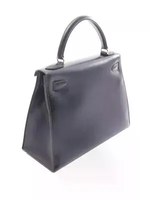Hermès 1998 Box Calf Kelly I Sellier 28 Handbag - Blue
