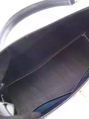 Hermès 1998 Box Calf Kelly I Sellier 28 Handbag - Blue