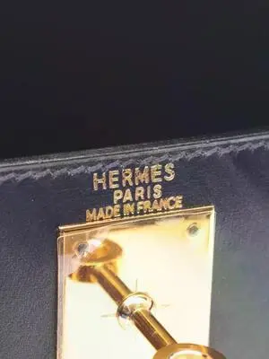 Hermès 1998 Box Calf Kelly I Sellier 28 Handbag - Blue