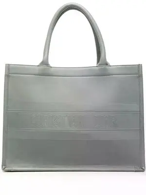 Dior 2020 Embossed Leather Book Tote Bag