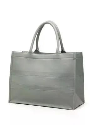 Dior 2020 Embossed Leather Book Tote Bag