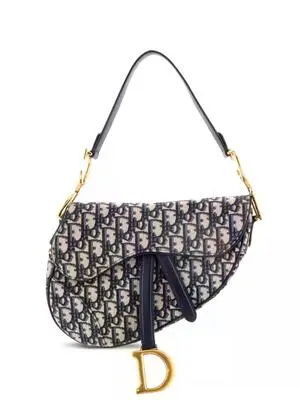 Dior Saddle Handbag Oblique Canvas Medium - Blue