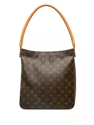 LOUIS VUITTON 2002 Monogram Looping Gm Shoulder Bag - Brown