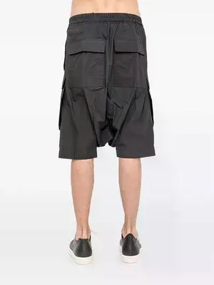 Rick Owens Drawstring-fastening Cargo Shorts - Black