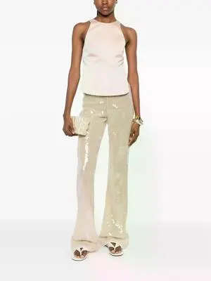 Oseree Sequin Trousers - Neutrals