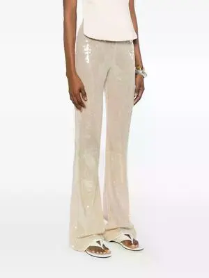 Oseree Sequin Trousers - Neutrals