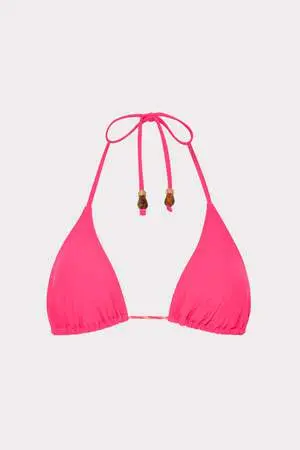 MILLY Two Tone Rope Bikini Top - Pink