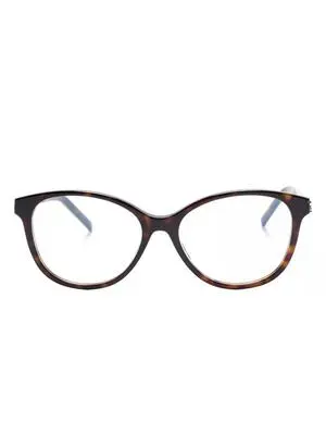 Saint Laurent Cat-eye Frame Glasses - Brown