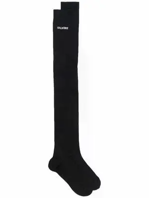 Red Valentino Ribbed Socks Hosiery For Women