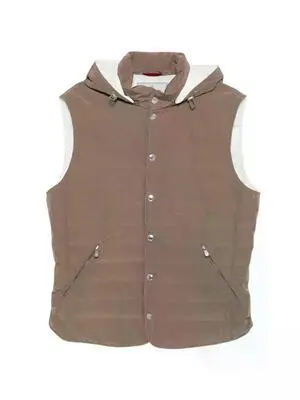 Brunello Cucinelli Quilted Hooded Gilet