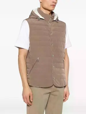 Brunello Cucinelli Quilted Hooded Gilet