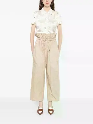 LESS Polka Dot Silk Blouse