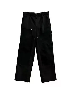 Sacai Belted Cotton Trousers