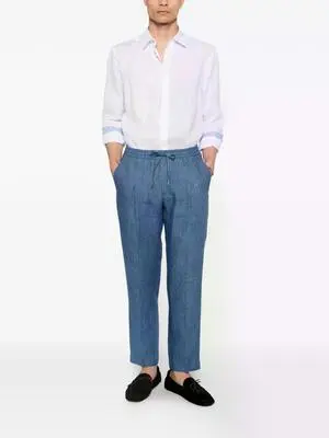 BRIGLIA 1949 Drawstring Trousers - Blue