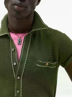 Versace Cotton Knit Shirt - Green