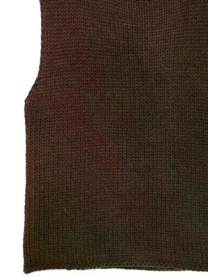 LISKA Round-neck Vest - Brown