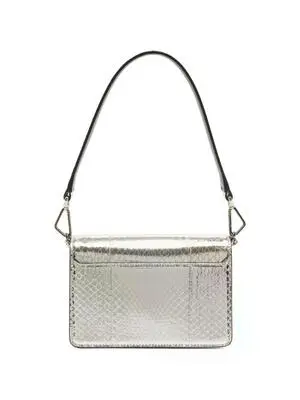 LANCEL Crystal-embellished Snakeskin Shoulder Bag