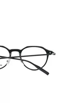 Montblanc Round Frame Eyeglasses - Black