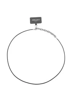 JIMMY CHOO Chain Strap Phone Holder - Black