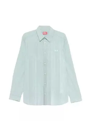 DIESEL® Striped Embroidered Shirt - Green