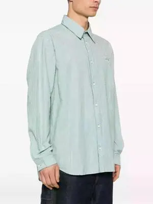DIESEL® Striped Embroidered Shirt - Green